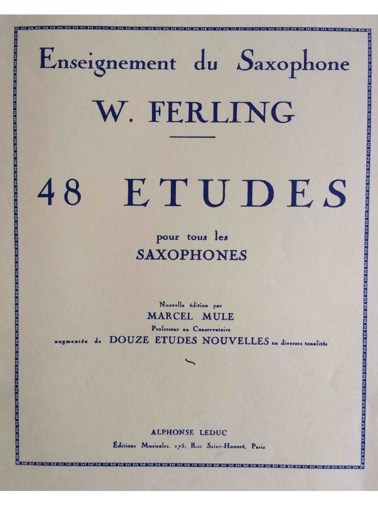 Ferling 48 Etudes | PDF