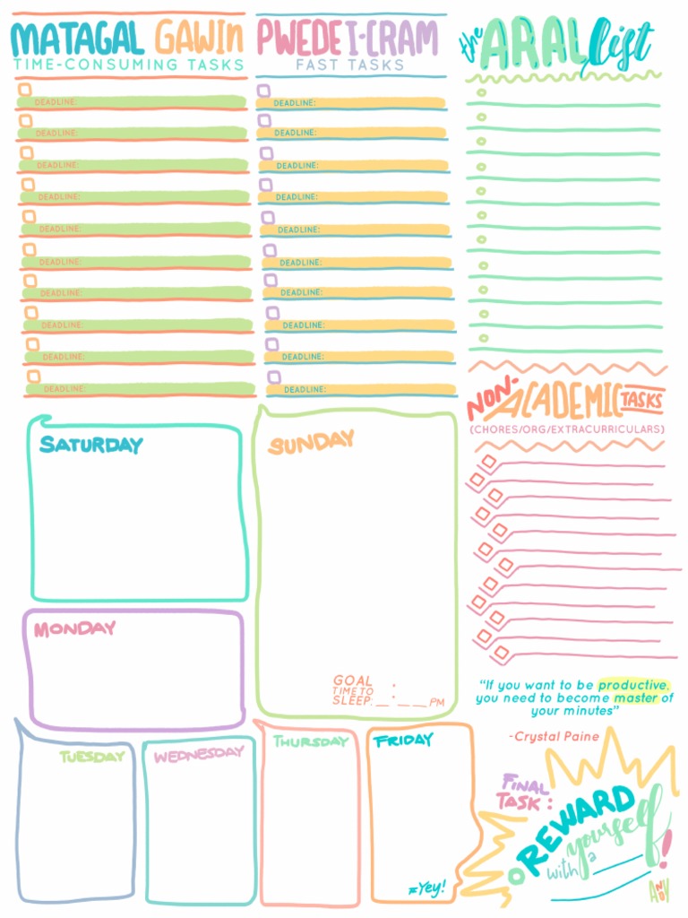 Weekend Task List | PDF