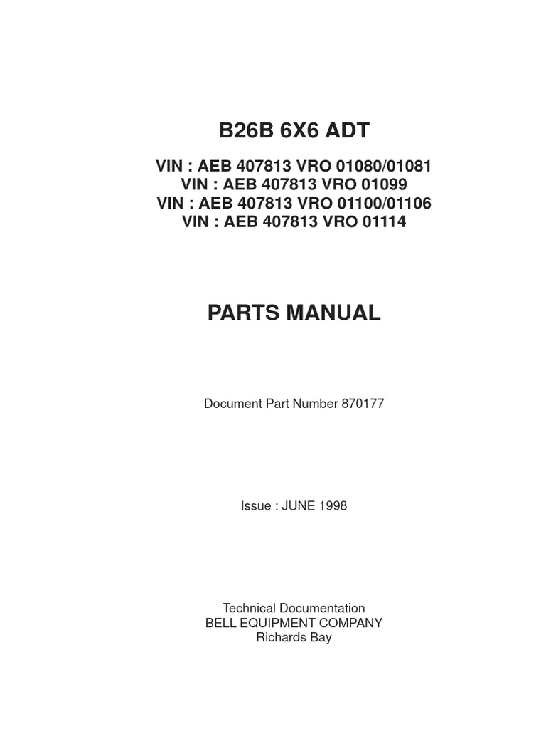 B26B 6X6 Adt | PDF