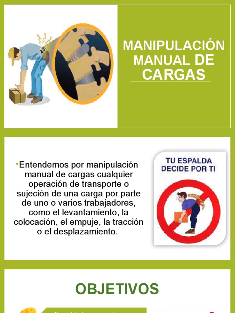 Manipulación Manual de Cargas | PDF | Salud y bienestar