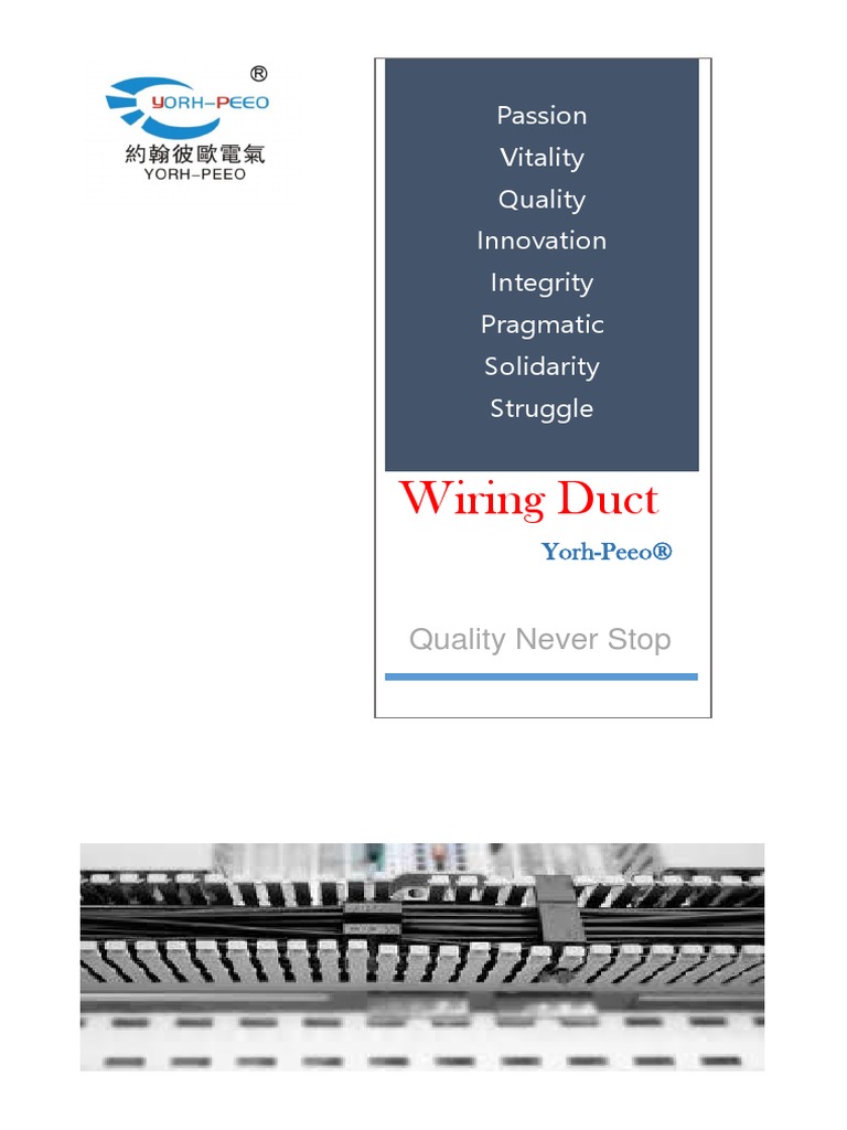 Wiring Duct | PDF | Electrical Wiring | Duct (Flow)