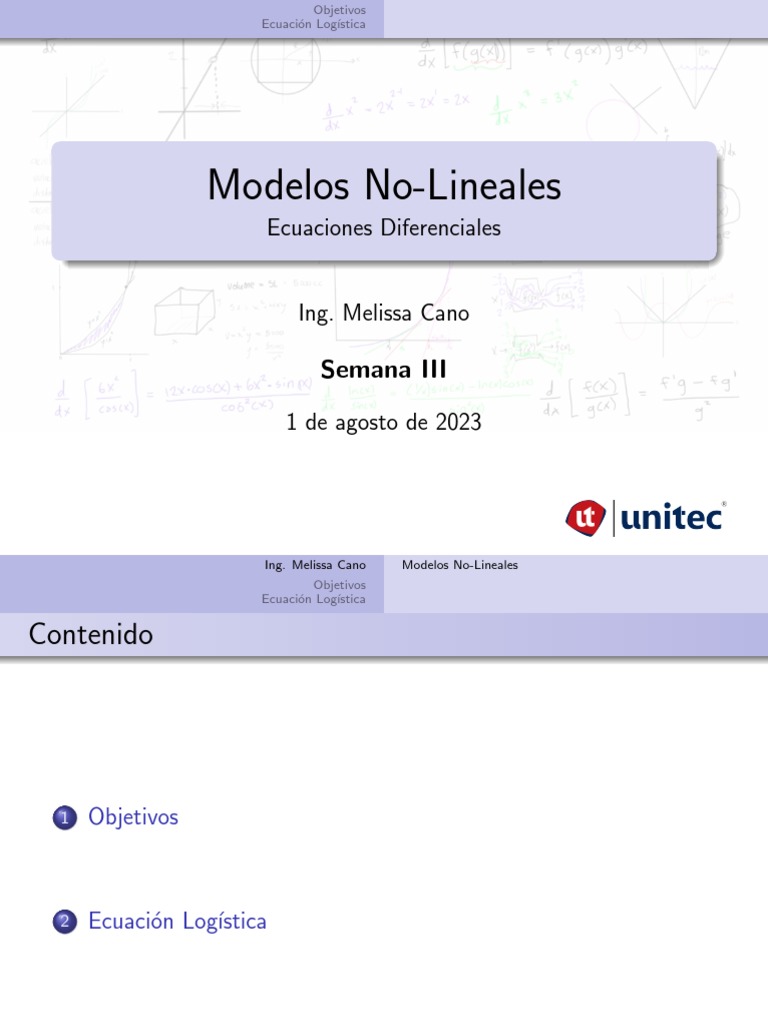 8 Modelos No Lineales | PDF