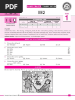 Ieo Sample Paper Class-4 | PDF | Word | English Language