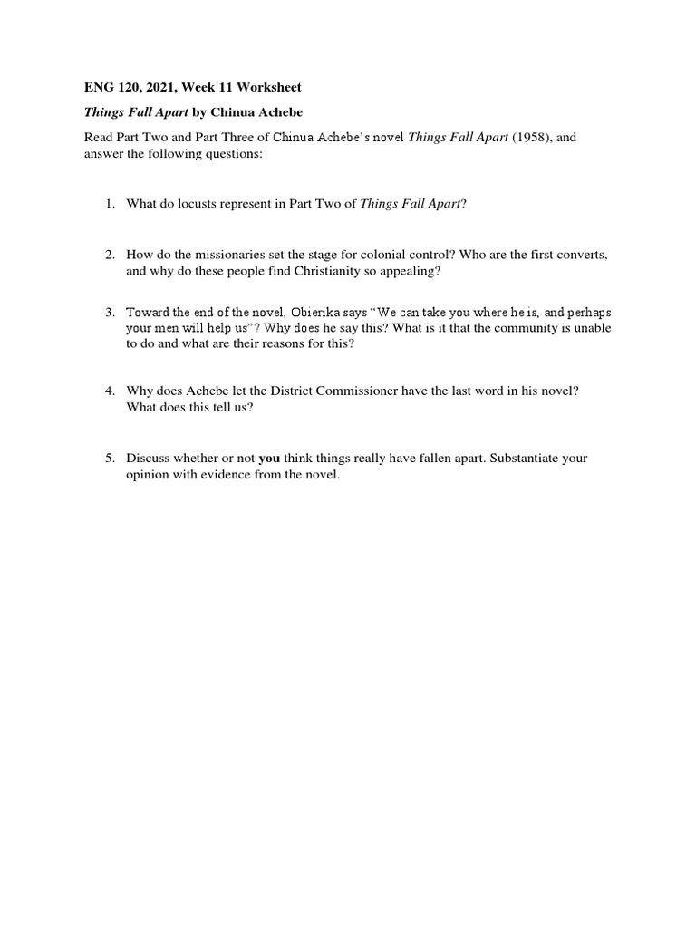 Eng 120 Worksheet 11 FJM Hattingh 17209154 | PDF | History