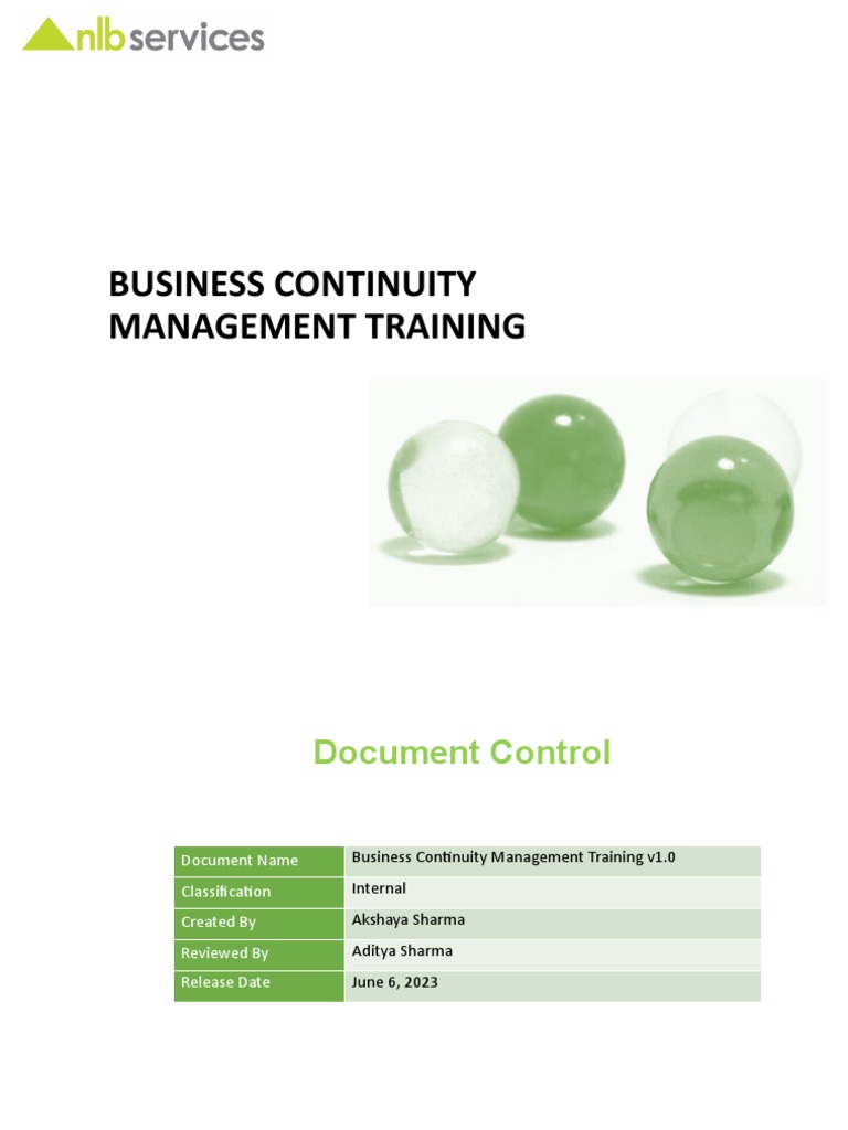 NLB_BCM_Training | PDF