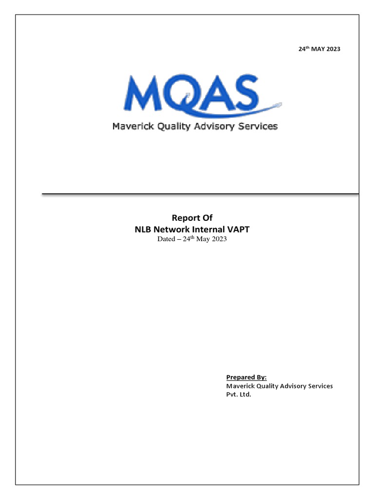 NLB Network Internal VA Final Report v1.4 - Unlocked | PDF