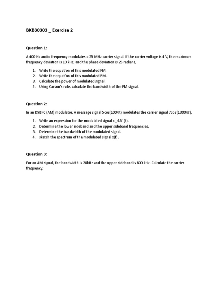 BKB30303 - Exercise 2 | PDF