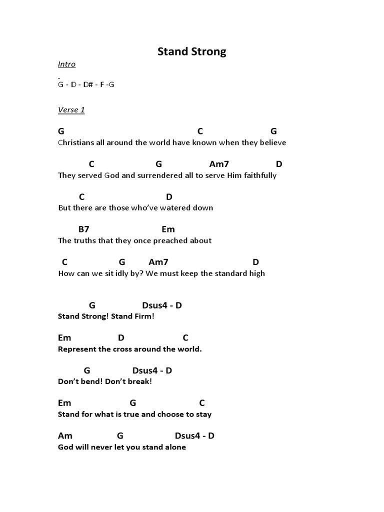 Stand Strong | PDF