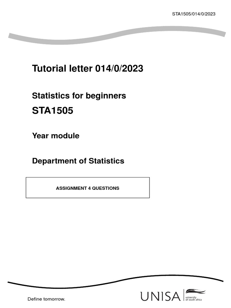 Intro to Statistics Assignments | PDF