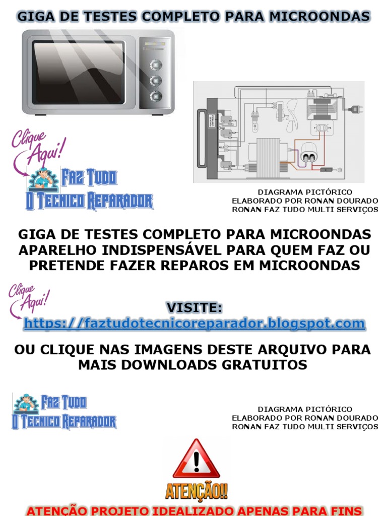 Esquema Eletrico Giga Microondas Ronan - 1 | PDF