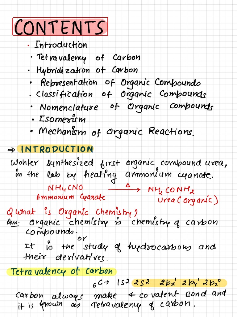 Organic Notes by BP Sir | PDF