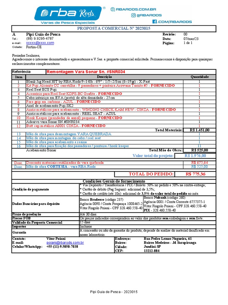 Pipi Guia de Pesca - 2023015 | PDF