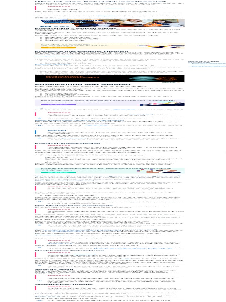 Entwicklungstheorien Geographie Übersicht StudySmarter | PDF