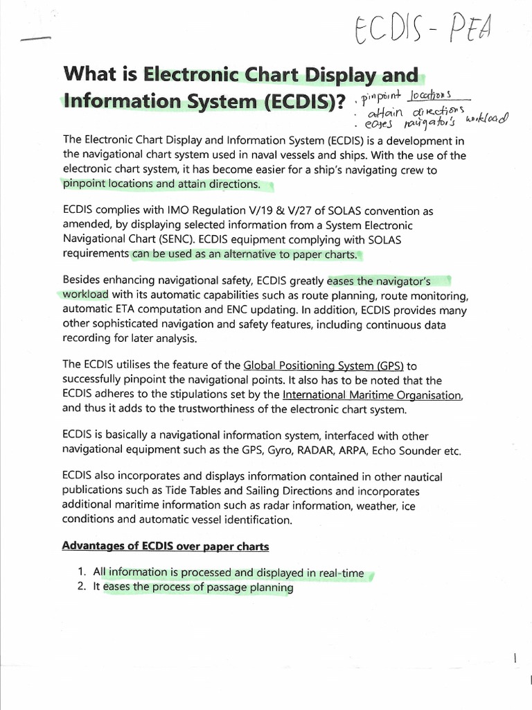 ECDIS | PDF