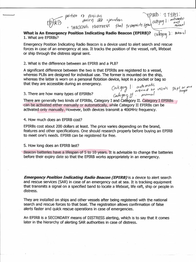 EPIRB | PDF