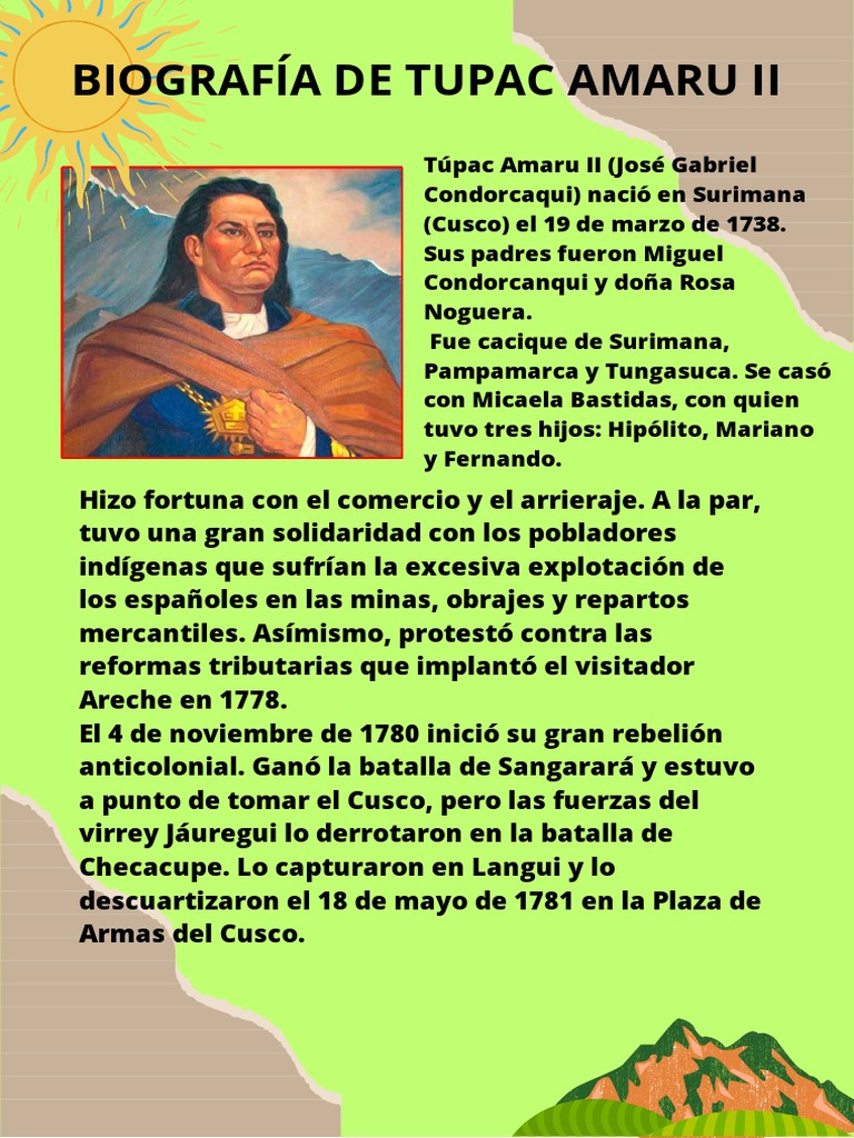 Biografía de Tupac Amaru Ii | PDF