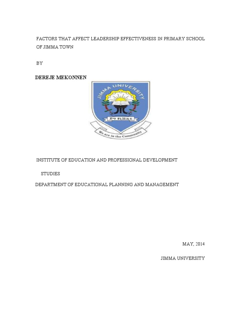 Proposal Tsion Teklu Final Edited | PDF