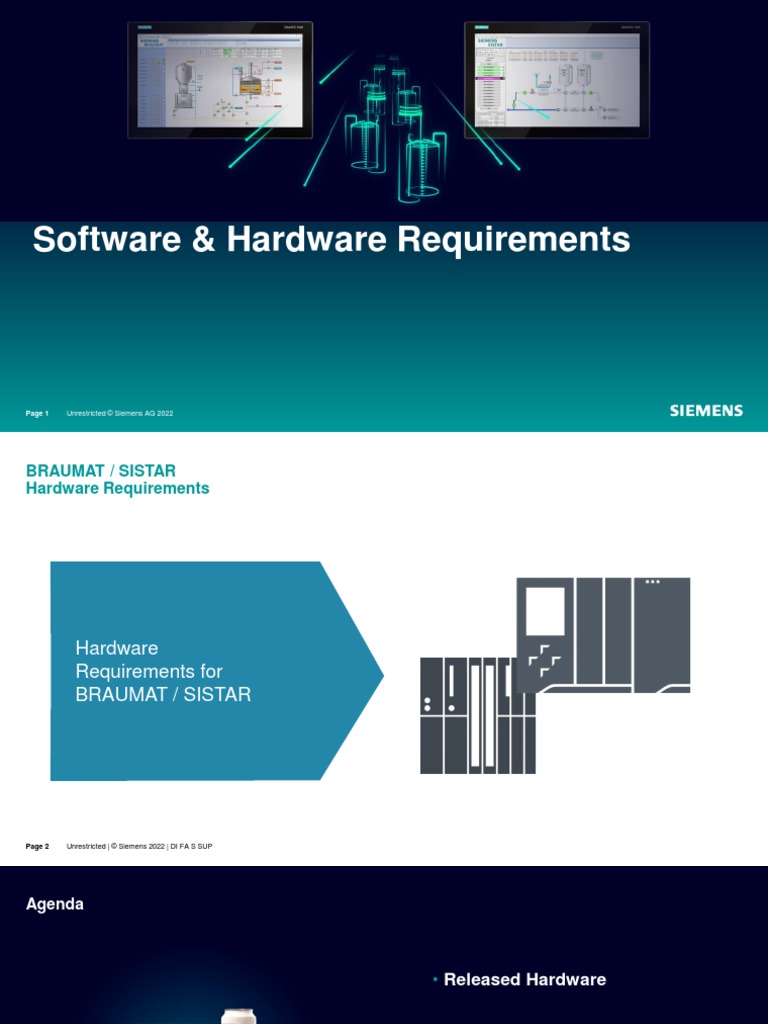 En 004 BRAUMAT SISTAR SoftwareHardwareRequirements | PDF