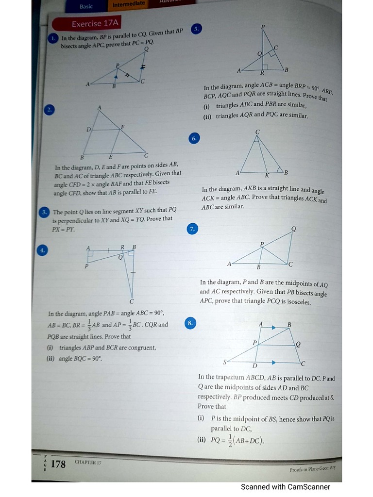 Chapter 17 Proofs in Plane Geometry | PDF