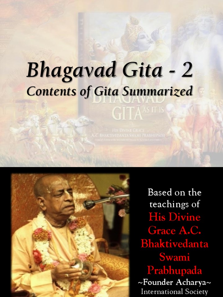 BG Chapter 2 Summary | PDF