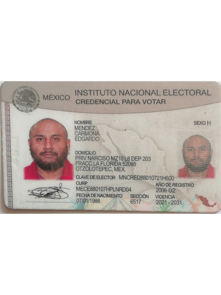 Credencial de Elector INE | PDF