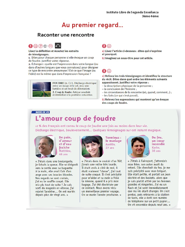 Au Premier Regard | PDF