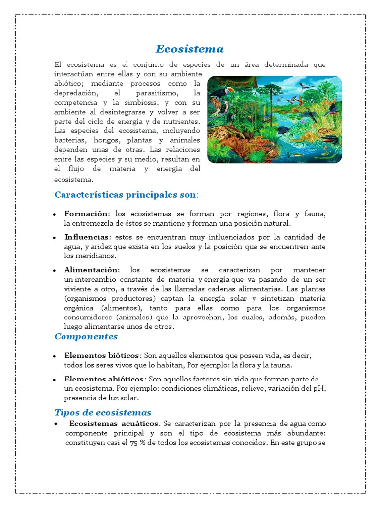 Ecosistema | Descargar gratis PDF | Ecosistema | Naturaleza