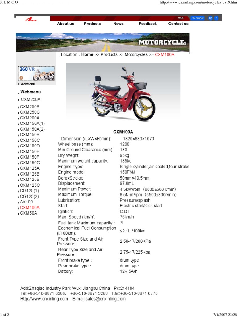CMX 100 A | PDF