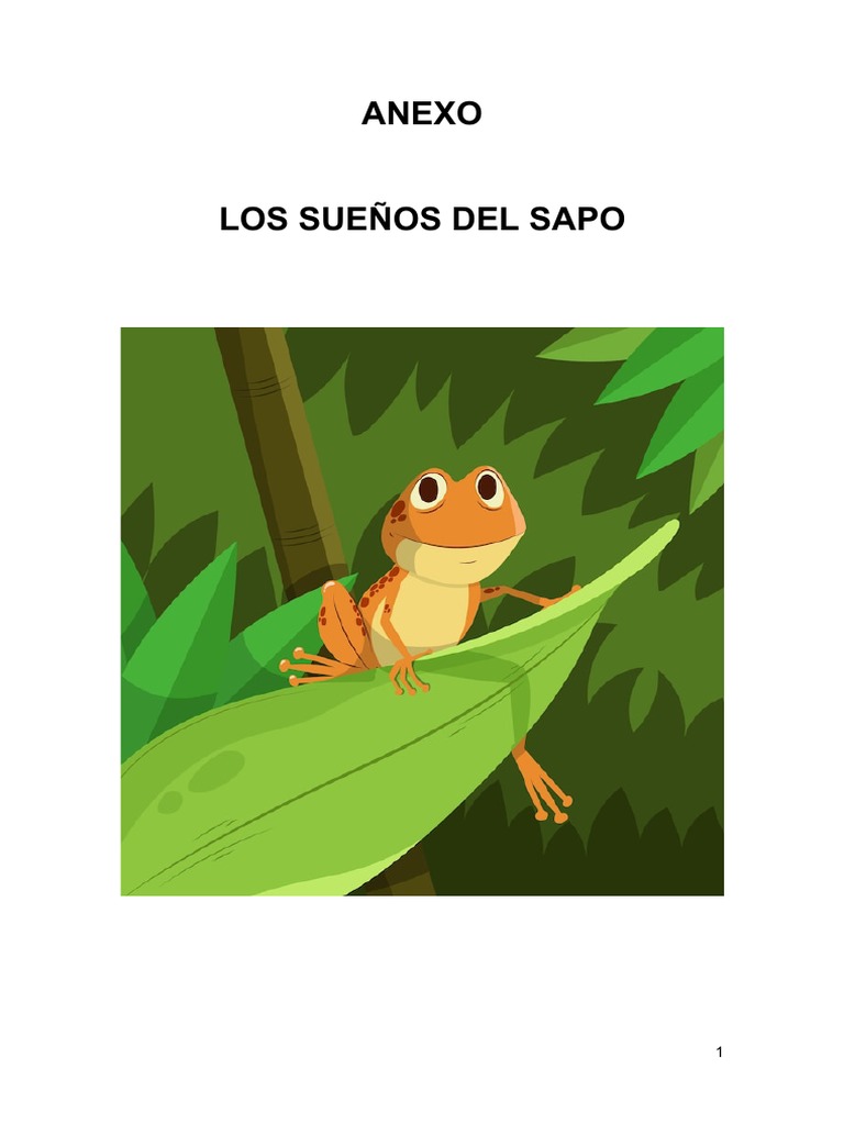 Anexo Los Sueños Del Sapo Pdf Pdf