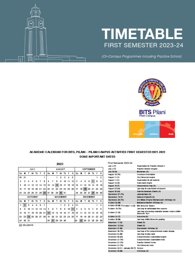 Timetable 10 Aug 2023 | PDF | Academic Term | Postgraduate Education