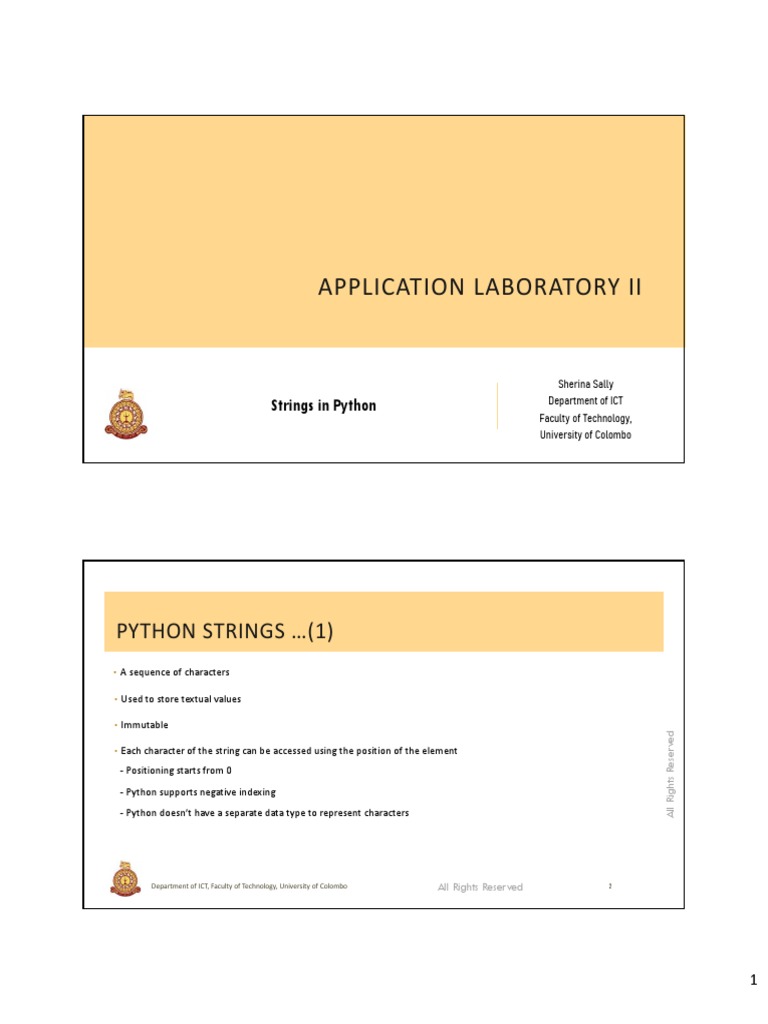 Lecture 7 - Python | PDF Lecture 7 - Python | PDF