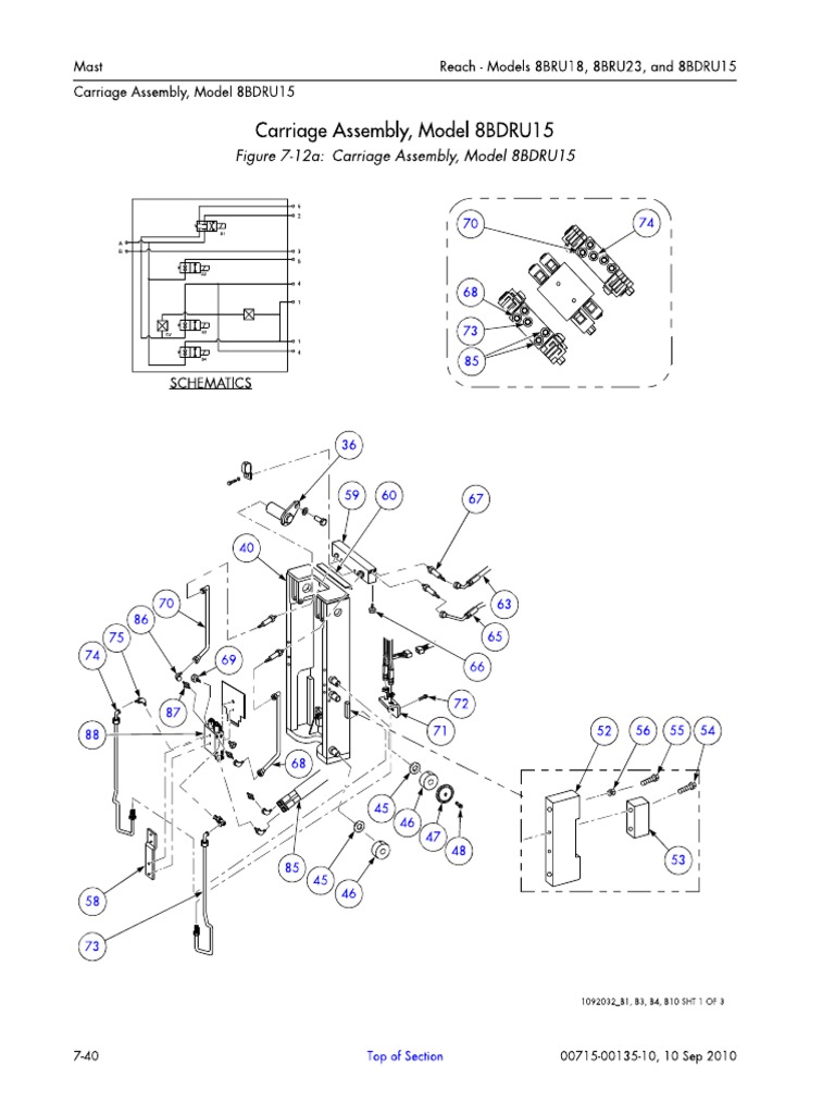 Carriage Assembly, Model 8BDRU15 | PDF