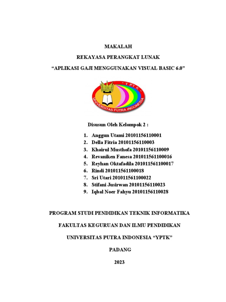 Makalah RPL-1 | PDF