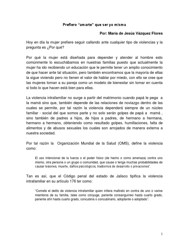 1 Prefiero Amarte Que Ser Yo Misma Por Maria de Jesus Vazquez | PDF ...