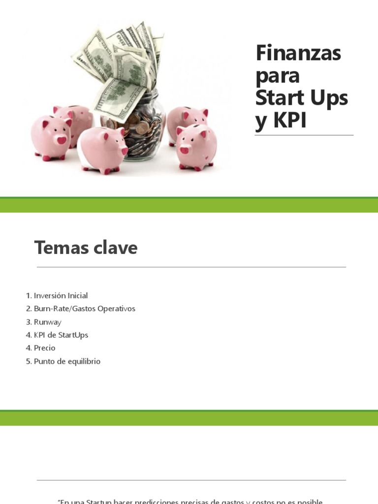Finanzas para Start Ups2 | PDF