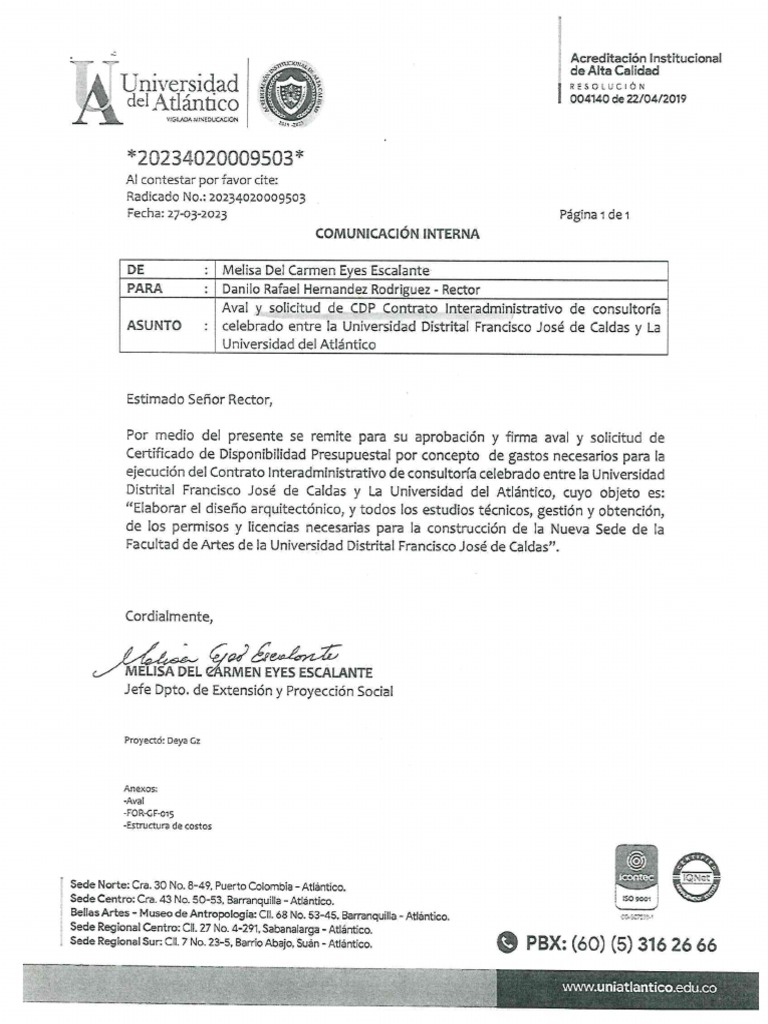 Formato Solicitud CDP | PDF