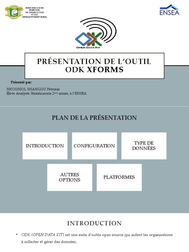 Presentation de L'outil Odk | PDF | Ordinateurs