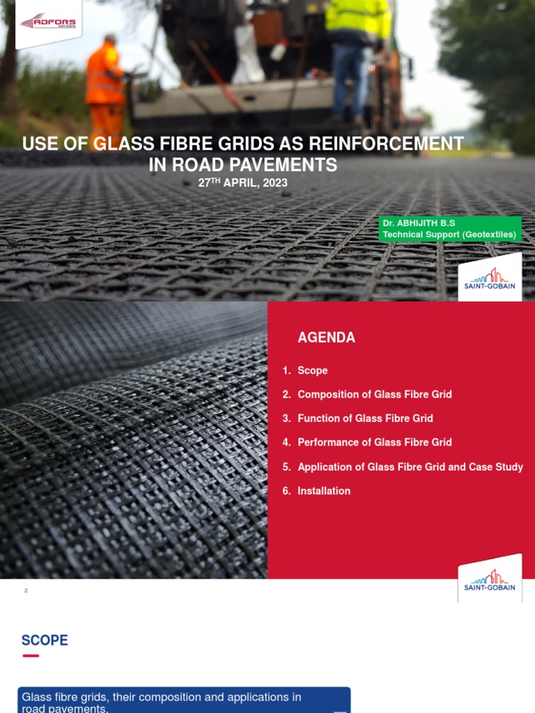 Glass Fibre Grid v1 | PDF | Strength Of Materials | Road Surface