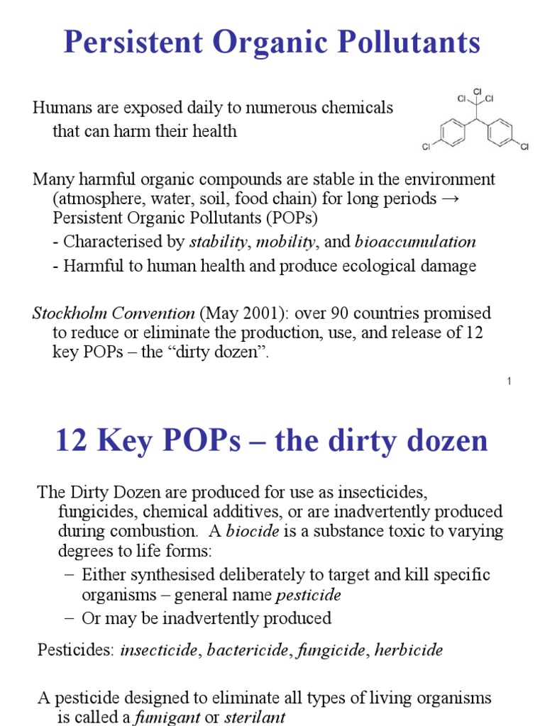 Lecture 3-POPs & DDT | PDF