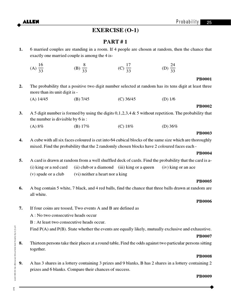 Probability Pdf