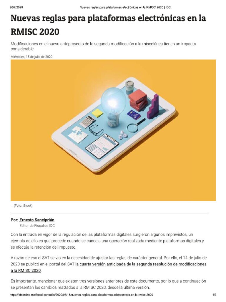 Plataformas Digitales IDC - RMISC 2020 | PDF