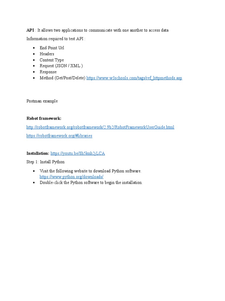 Robotframework Setup Pdf
