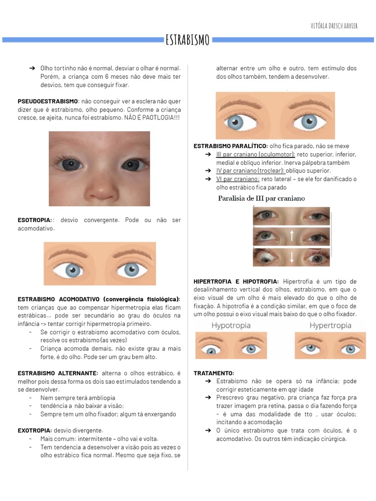 ESTRABISMO | PDF | Olho humano | Sistema visual