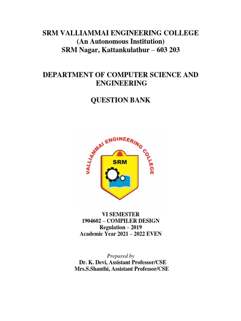 Compiler Design | PDF