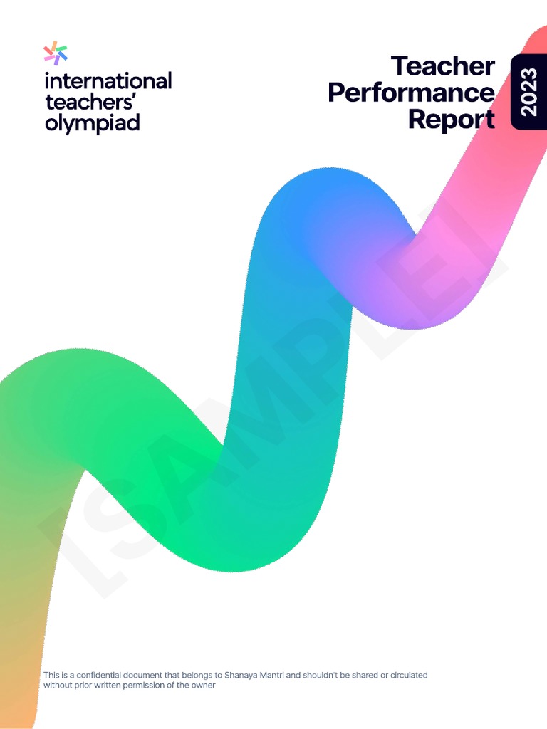 Sample Teacher Report | PDF