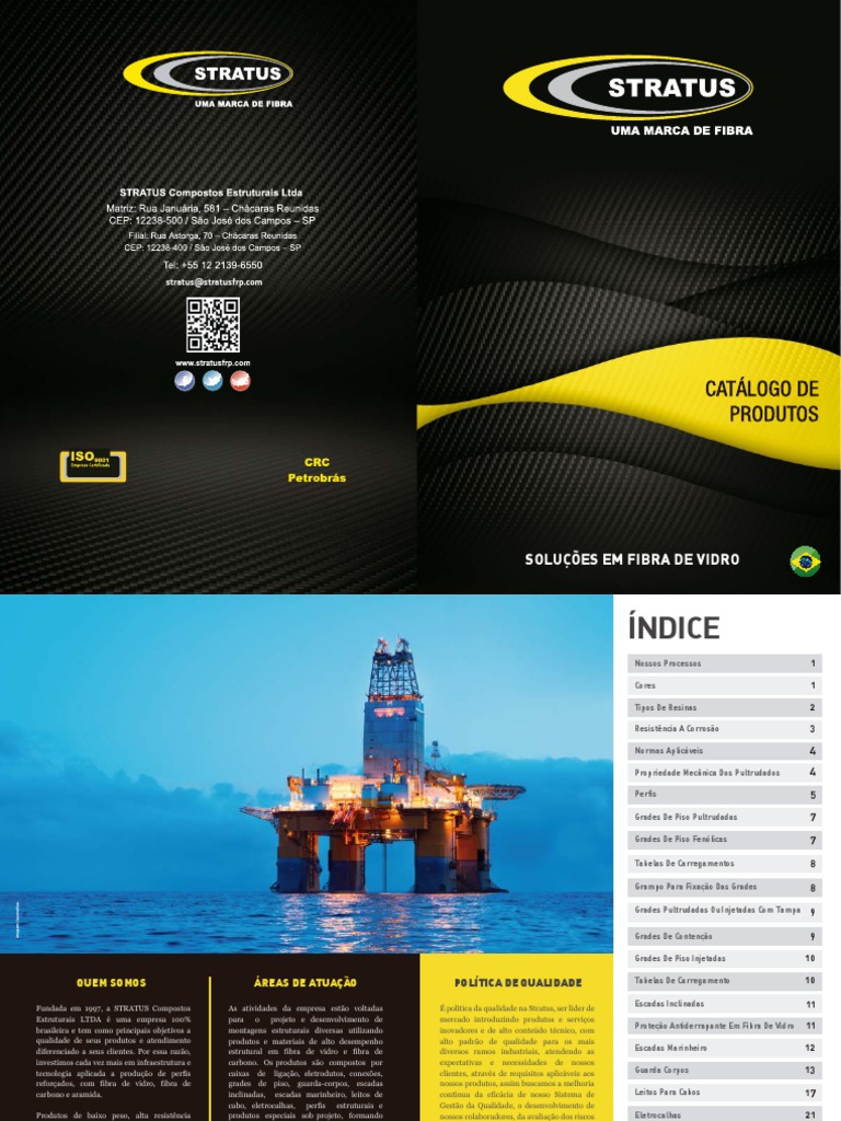 Catalogo Stratus Fibra de Vidro | PDF