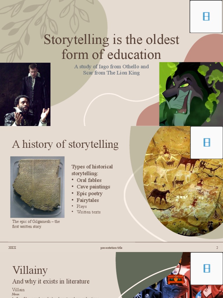 Storytelling Is The Oldest Form of Education: A Study of Iago From ...