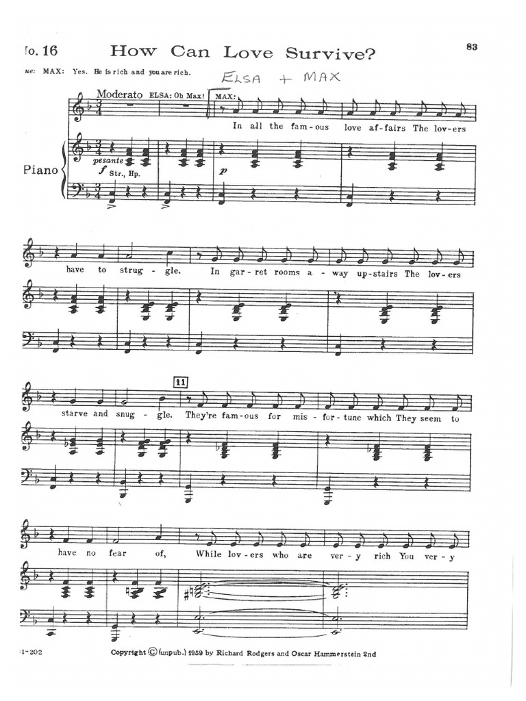 How Will Our Love Survive Sound of Music | PDF