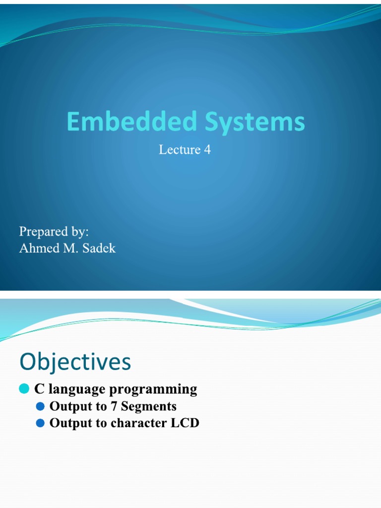 Embedded Lec4 | PDF Embedded Lec4 | PDF