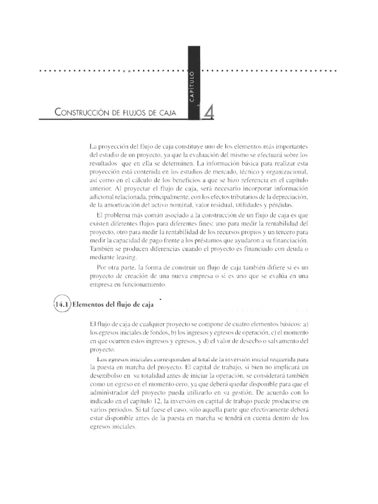 CAP 4 CONSTRUCCION FLUJO DE CAJA Sapag-Chain-4-edicion | PDF